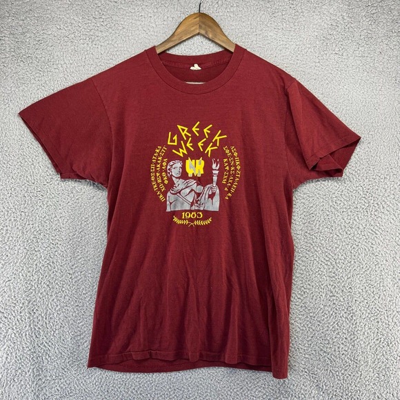 Screen Stars | Shirts | Vintage Greek Week Shirt Mens Extra Large Red ...